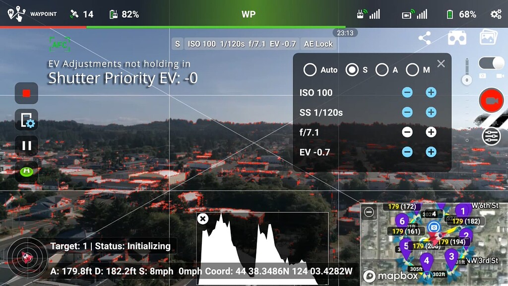 EV adjustments in "Shutter Priority" Phantom 4 Pro V2 - Help - Litchi Forum