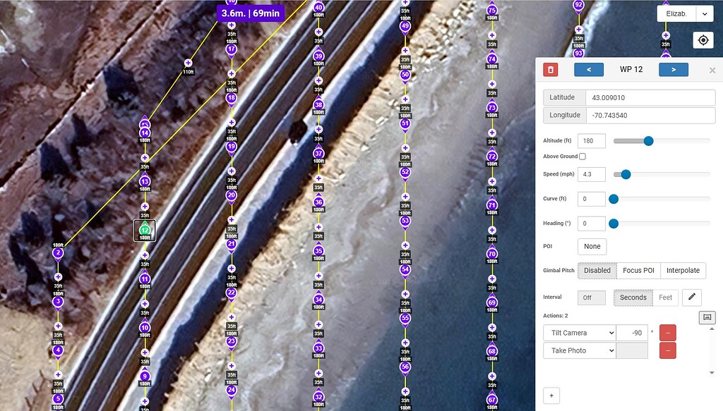 Waypoint mission takes photos at most waypoints but not all - Help - Litchi Forum